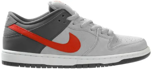 Nike Sb Dunk Low Sneakers - Medium Grey/university Red/anthracite