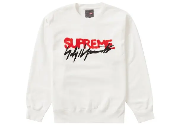 Supreme X Yohji Yamamoto Crewneck Sweatshirt - White