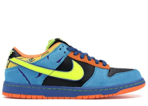 Nike Sb Dunk Low Sneakers - Black/neon Yellow