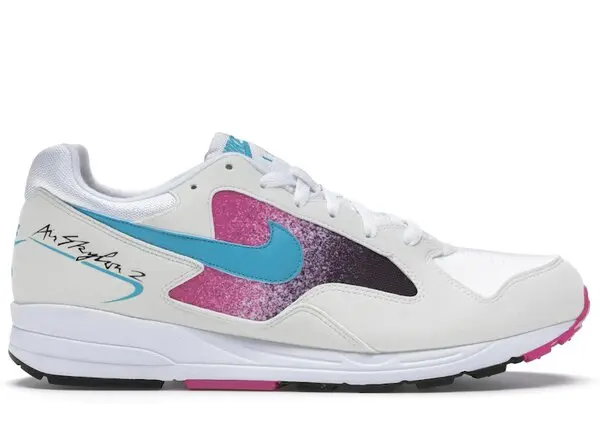Nike Air Skylon 2 Sneakers - White/blue Lagoon/active Fuchsia