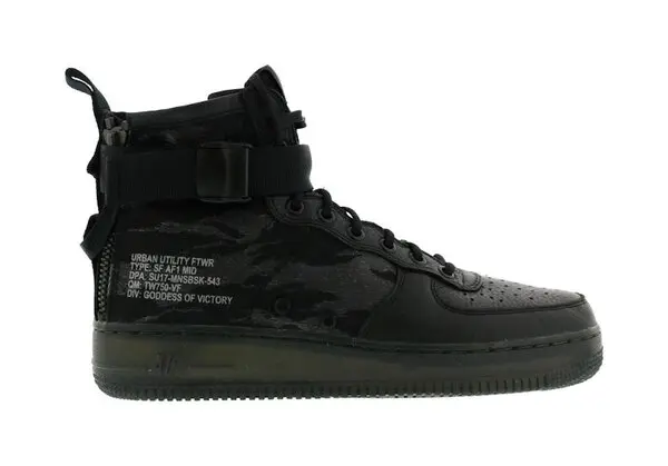 Nike Sf Air Force 1 Mid - Black/cargo Khaki