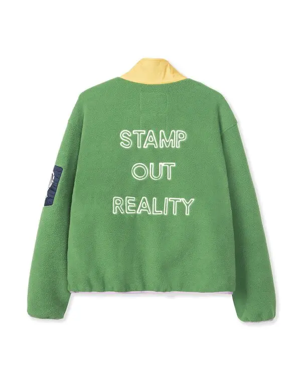 The North Face X Brain Dead 89 Placket Pullover Fleece - Sullivan Green