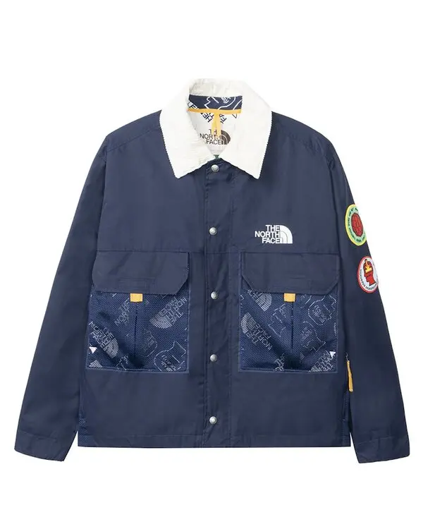 The North Face X Brain Dead 76 Oversized Mountain Chore Coat - Navy Blue