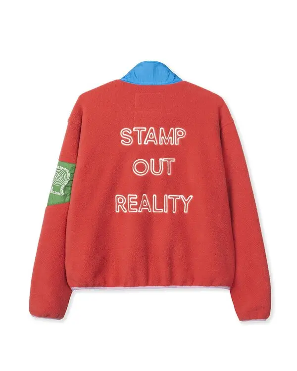 The North Face X Brain Dead 89 Placket Pullover Fleece - Sunbaked Red