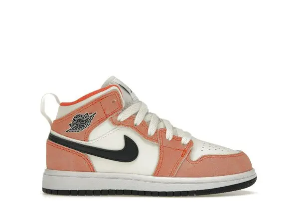JORDAN 1 Mid Se Sneakers - Team Orange/sail/white