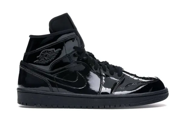 JORDAN 1 Mid Se Triple Patent Sneakers