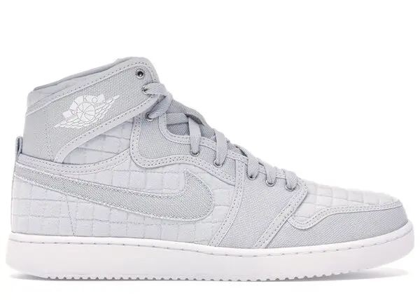 JORDAN 1 Retro Ajko High-top Sneakers - Pure Platinum/white/metallic Silver