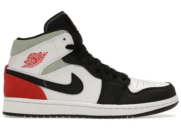 JORDAN 1 Mid Se Sneakers - White/black/light Smoke Grey