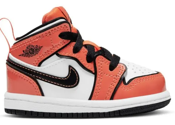 JORDAN 1 Mid Se Sneakers - Turf Orange/black/white