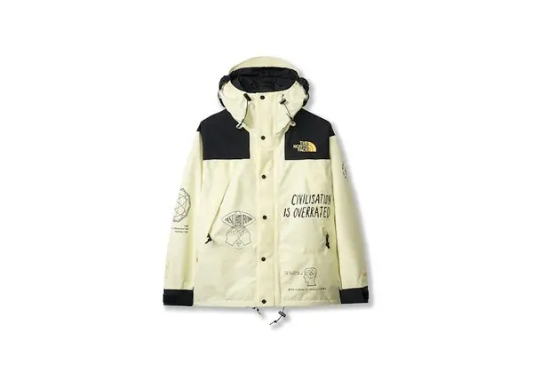 The North Face X Brain Dead Civilisation Is Overrated Parka Jacket - Cream