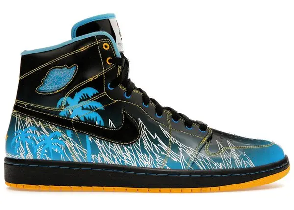 JORDAN 1 Retro Doernbecher Mr. Boober - Black/vivid Blue/white