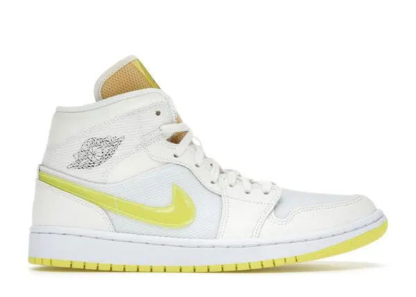 JORDAN 1 Mid Se Sneakers - Sail/light Voltage Yellow Ii/white