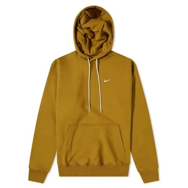 Nike Nikelab Solo Swoosh Fleece Hoodie - Desert Moss