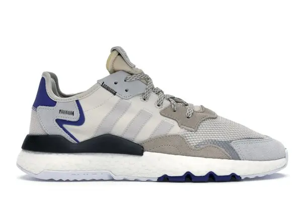 Adidas Nite Jogger Sneakers - Raw White/grey One/active Blue
