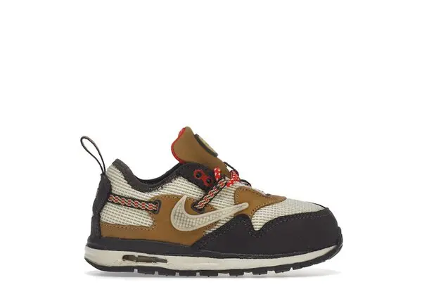 Nike Air Max 1 Travis Scott Cactus Jack Sneakers - Baroque Brown/lemon Drop/wheat