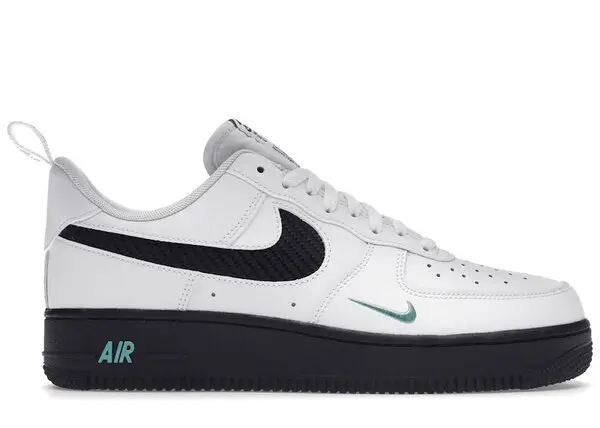 Nike Force 1 Low Sneakers - White/black/teal