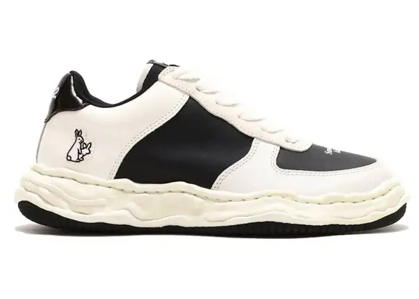 Mihara Yasuhiro Wayne Low Leather Fr2 Atmos Sneakers - Black/white/cream