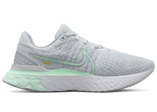 Nike React Infinity Run Flyknit 3 - Pure Platinum/mint Foam/white