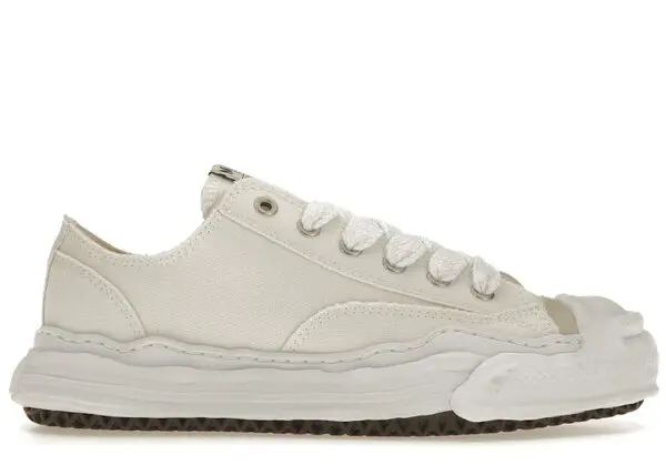 Mihara Yasuhiro Hank Og Sole Canvas Lowin Sneakers - White