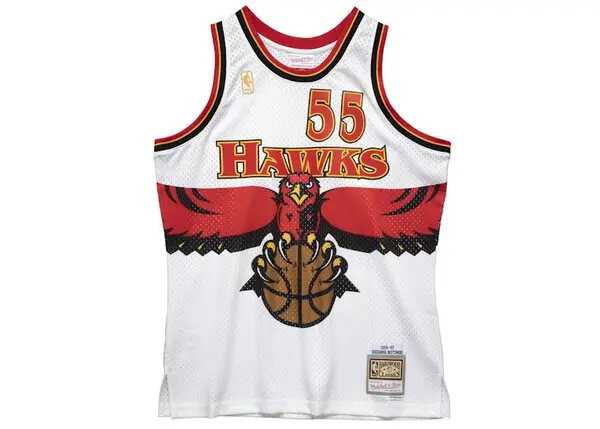 Mitchell & Ness Dikembe Mutombo Atlanta Hawks 1996-97 Swingman Nba Jersey - White