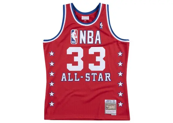 Mitchell & Ness 1988 Kareem Abdul-jabbar Swingman Jersey - University Red