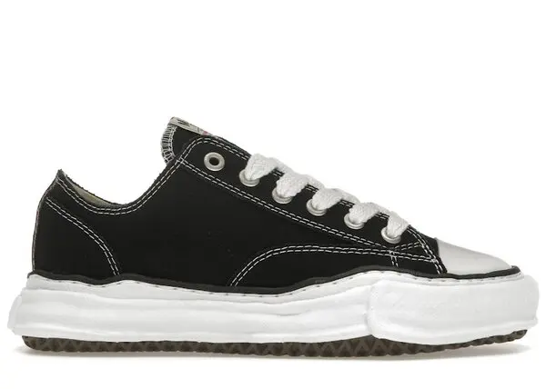 Mihara Yasuhiro Peterson Og Sole Canvas Low Sneakers - White/black