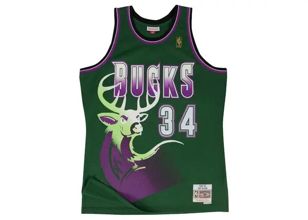 Mitchell & Ness Milwaukee Bucks 1996-97 Ray Allen Swingman Jersey