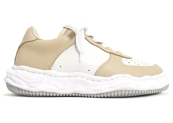 Mihara Yasuhiro Wayne Og Sole Lowin Sneakers - Beige/white