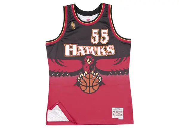 Mitchell & Ness Atlanta Hawks 1996-97 Dikembe Mutombo Swingman Jersey - Scarelet Red
