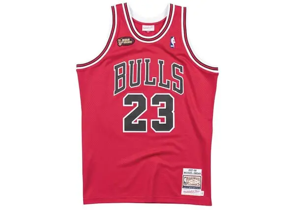 Mitchell & Ness Michael Jordan Chicago Bulls 1997-98 Finals Road Authentic Nba Jersey - Red/black/white