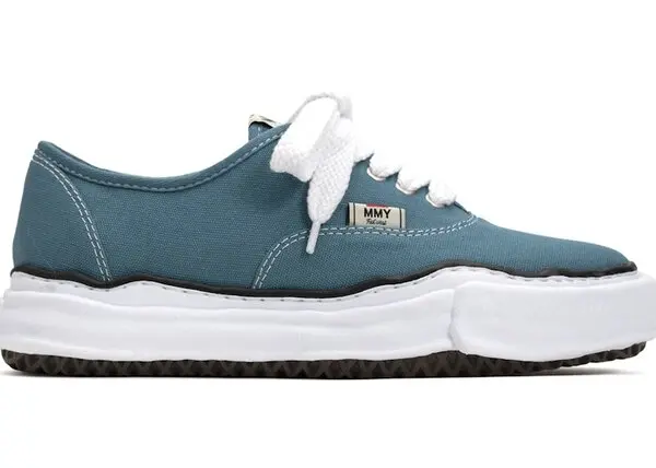 Mihara Yasuhiro Baker Og Sole Canvas Lowin Sneakers - Blue/white