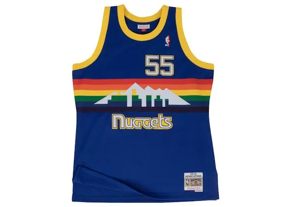 Mitchell & Ness Denver Nuggets Dikembe Mutombo 1991-92 Swingman Jersey - Royal