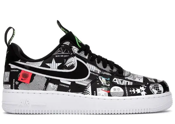 Nike Air Force 1 Low Worldwide Sneakers - Black/white