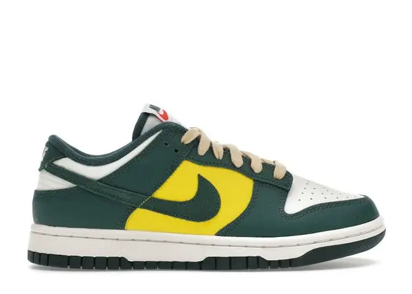 Nike Dunk Low Se Noble Green Sneakers - Sail/opti Yellow/picante Red