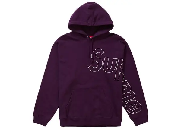 Supreme Reflective Hooded Sweatshirt - Eggplant