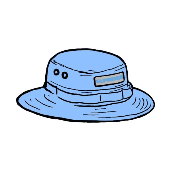 Supreme Reflective Patch Boonie - Bright Blue