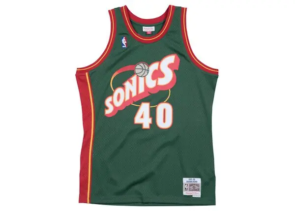 Mitchell & Ness Seattle Supersonics Shawn Kemp 1995-96 Swingman Jersey