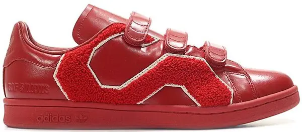 Adidas Stan Smith Raf Simons Comfort Badge Sneakers - Power Red