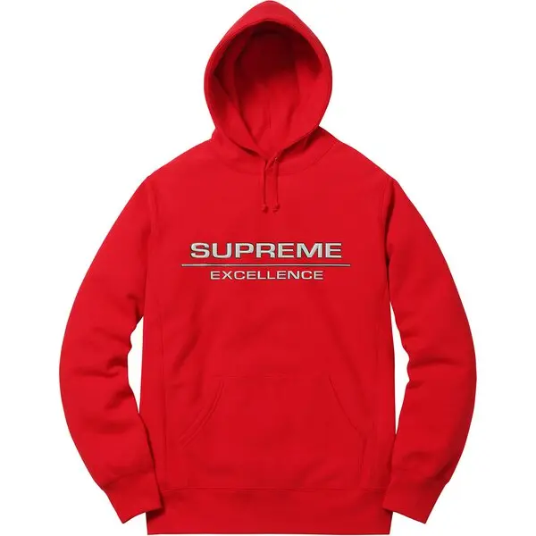 Supreme Reflective Excellence Hooded Sweatshirt - Red | Editorialist