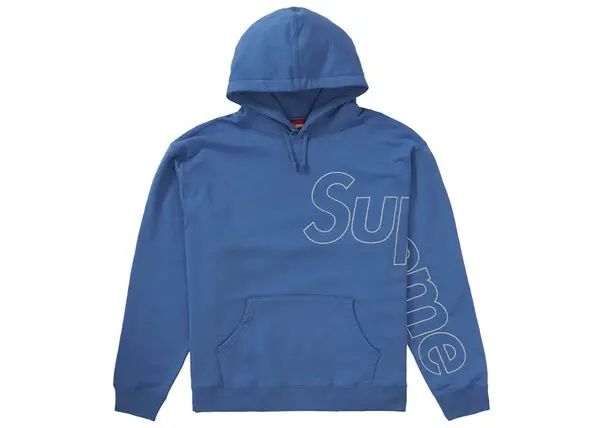 Supreme Reflective Hooded Sweatshirt - Pale Royal