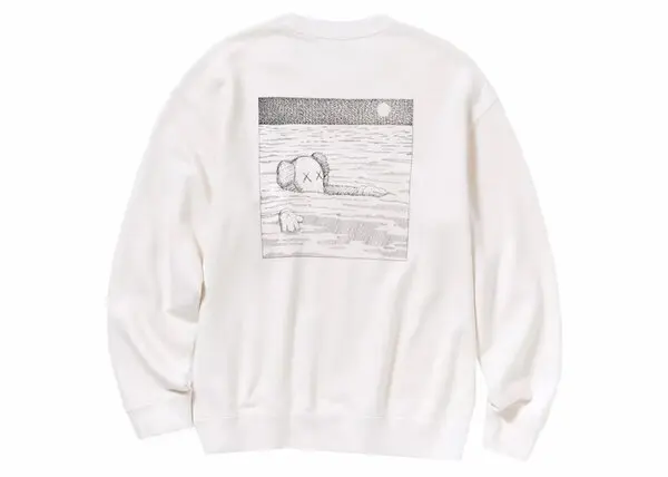 KAWS X Uniqlo Longsleeve Sweatshirt - Off White