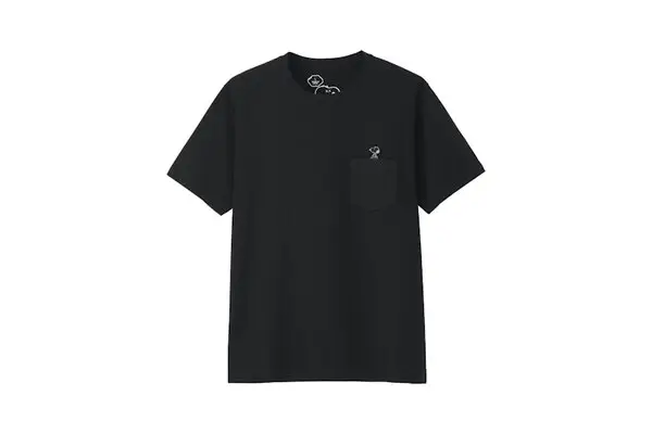 KAWS X Uniqlo X Peanuts Snoopy Pocket Tee - Black