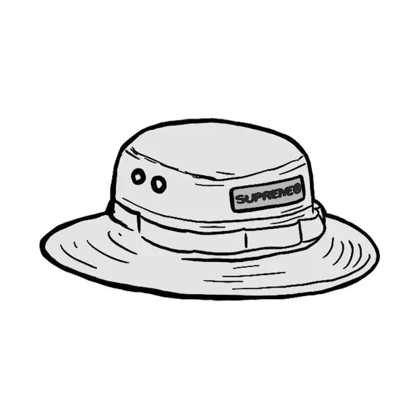 Supreme Reflective Patch Boonie - Natural