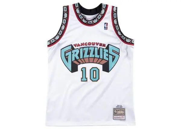 Mitchell & Ness Vancouver Grizzlies Mike Bibby 1998-99 Swingman Jersey - White