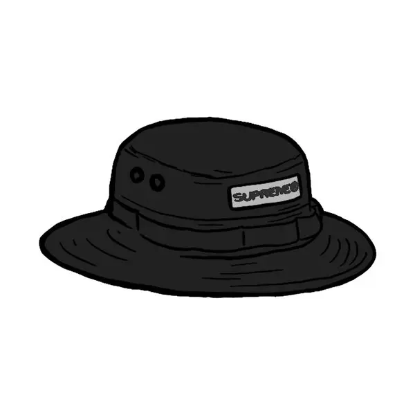 Supreme Reflective Patch Boonie - Black