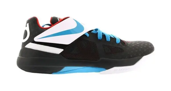 Nike Kd 4 N7 Sneakers - Black/dark Turquoise/challenge Red