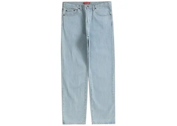 Supreme Straight Leg Jean - Washed Blue