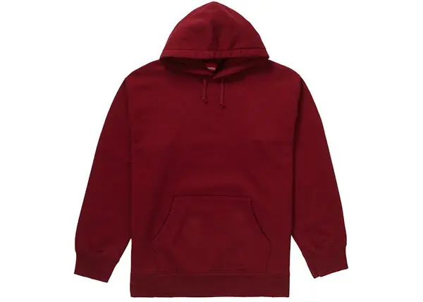 Supreme Rhinestone Script Hooded Sweatshirt - Cardinal