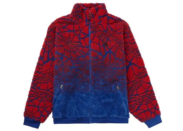 Supreme Spyder Web Polar Fleece Jacket - Royal