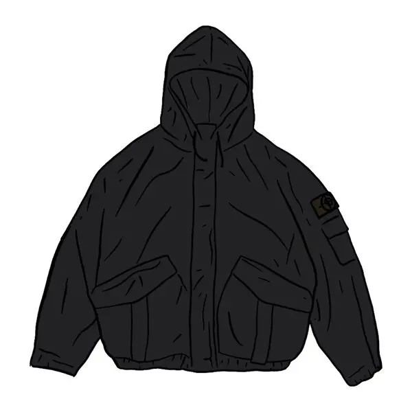 Supreme Stone Island Corduroy Jacket - Black